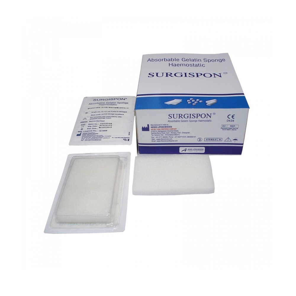 SURGISPON Gelaspon Standard - želatinová houbička želatina 8 cm x 5 cm ...
