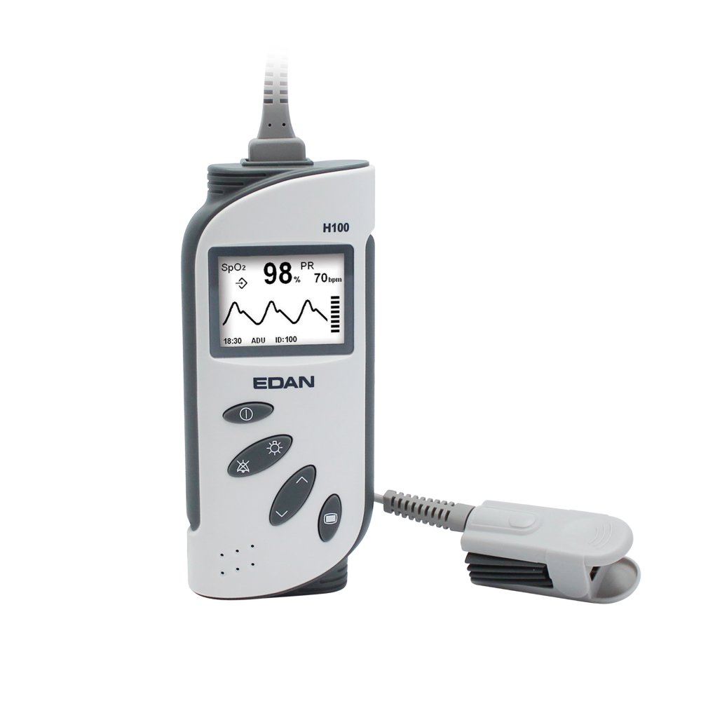Ruční oxymetr přenosný pulzní EDAN H100B / ruční oximetr oxymetry ...